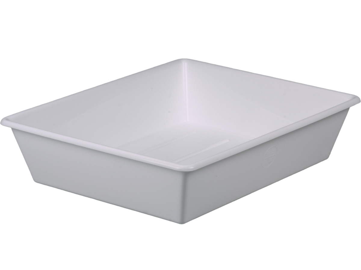 Laboratory trays / spill troughs 15 l weiss