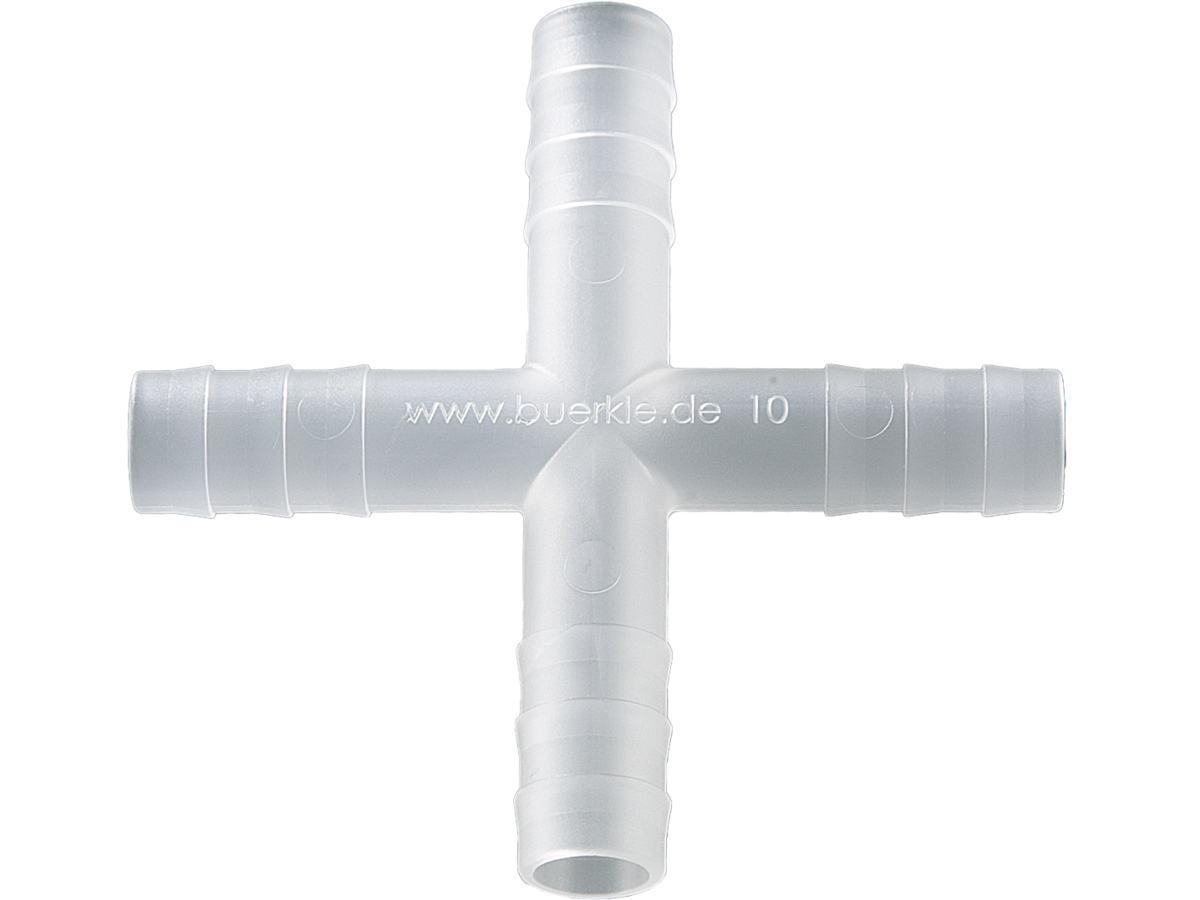 Conectores en cruz PP farblos 9 mm