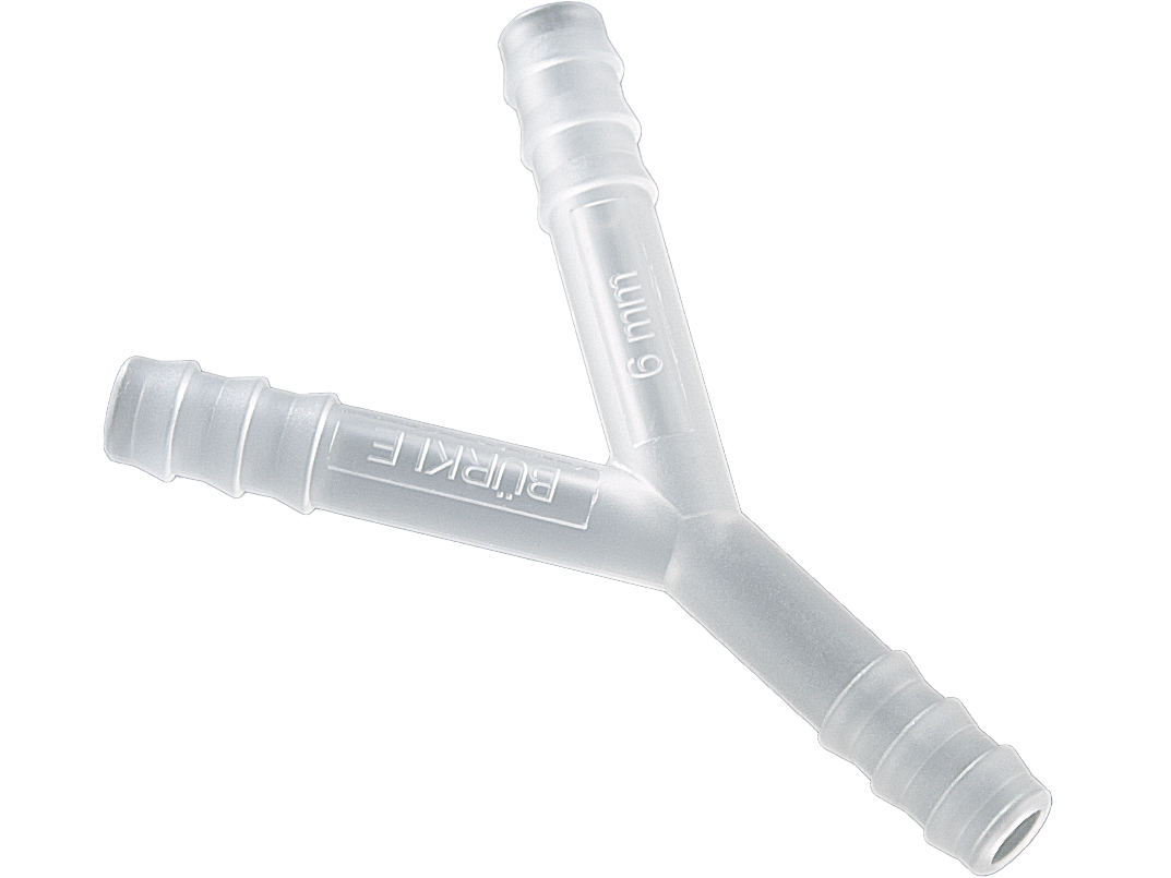 Conectores en Y PP farblos 5 mm